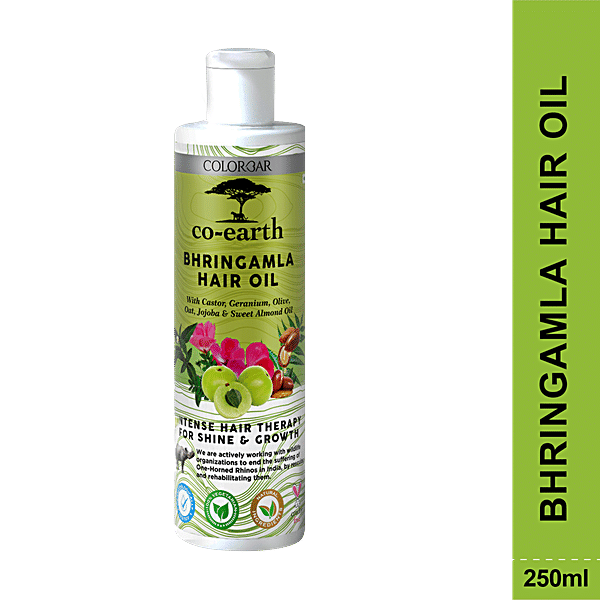 Buy ColorBar Co-Earth Bhringamla Hair Oil - For Shine & Growth ...
