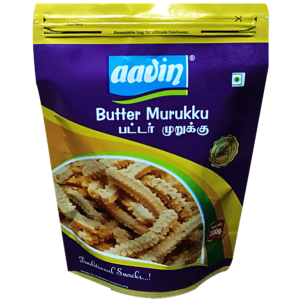 Buy Aavin Butter Murukku - Premium Quality, Traditional Snacks Online ...