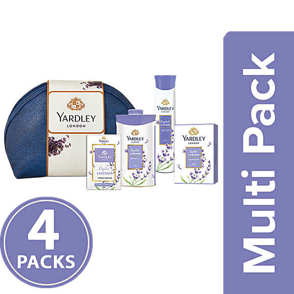 Buy Yardley London Gift Pack - English Lavender, Talc, Body Spray, Soap ...