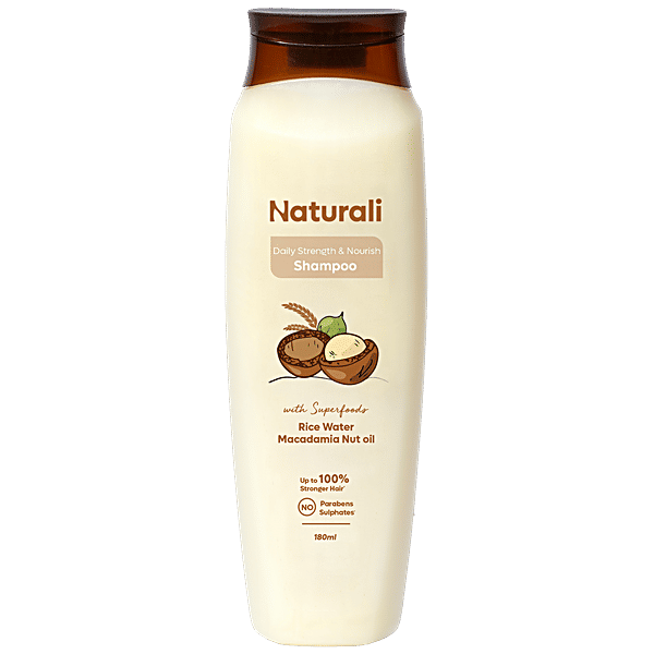 Buy Naturali Daily Strength & Nourish Shampoo - Rice Water & Macadamia ...