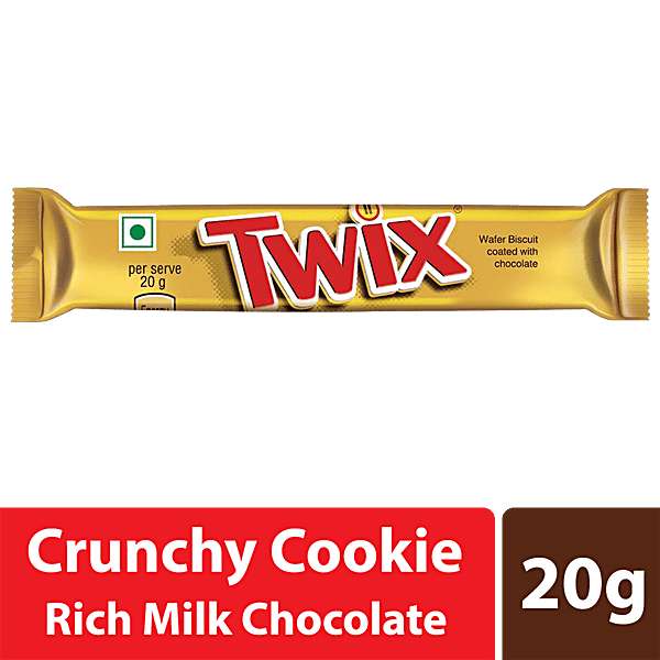 Buy Twix Crunchy Cookie Rich Milk Chocolate Bar - With Goodness Of ...
