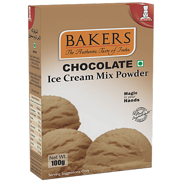 Buy BAKERS Ice Cream Mix Powder - Chocolate Flavour Online at Best ...