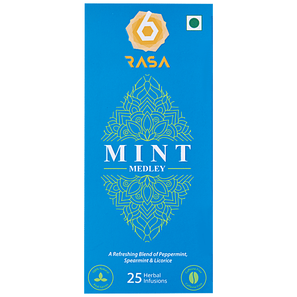 Buy 6rasa Mint Medley Tea - Peppermint, Spearmint, Licorice, Cooling ...