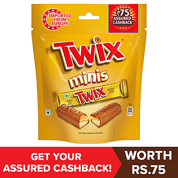 Buy Twix Minis Caramel Chocolate Online at Best Price of Rs 135 - bigbasket