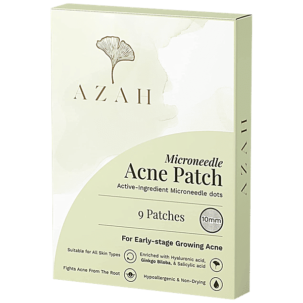Buy Azah Microneedle Acne Patches - Transparent Hydrocolloid With Fine ...