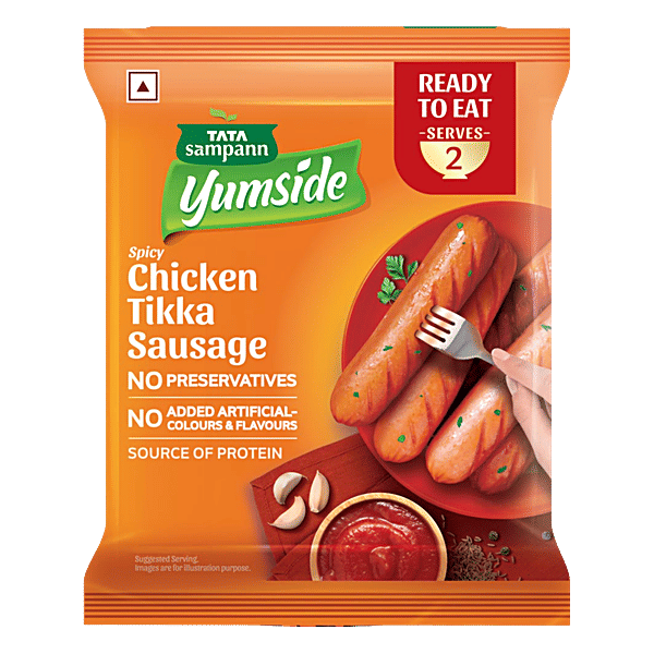 Buy Tata Sampann Yumside Spicy Chicken Tikka Sausage Online at Best ...