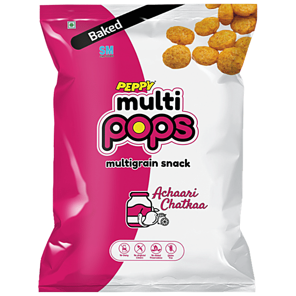 Buy PEPPY Multi Pops - Achaari Chatkaa, Baked, No Preservatives, Gluten ...
