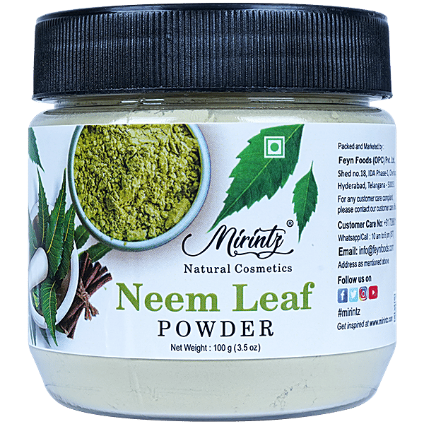 Buy Mirintz Herbal Neem Leaf Powder - Natural, Vegan, Cruelty-Free, For ...