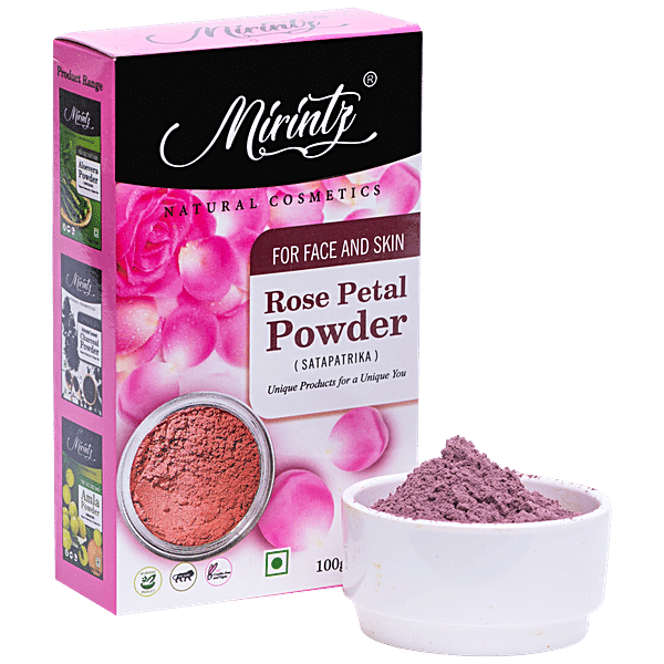 Buy Mirintz Rose Petal Powder - Natural, Vegan, Cruelty-Free, For Face ...