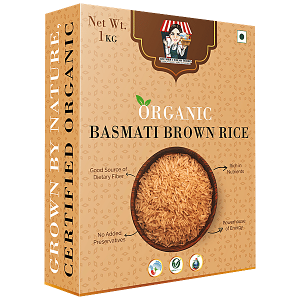 Buy Mothers Fresh Foods Organic Basmati Brown Rice - Rich In Nutrients ...