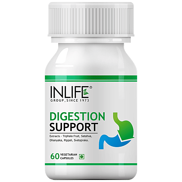 Buy INLIFE Digestion Support Capsules - Triphala Fruit, Satahva, Boosts ...