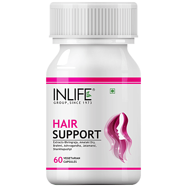 Buy INLIFE Hair Support 500 Mg Capsules - For Strong Hair Online at ...