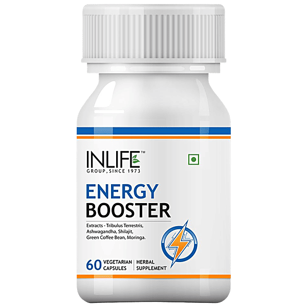 Buy INLIFE Energy Booster Capsules - Tribulus, Green Coffee, Moringa ...