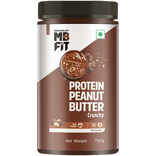 Buy MuscleBlaze MB FIT Protein Peanut Butter Creamy Dark Chocolate ...