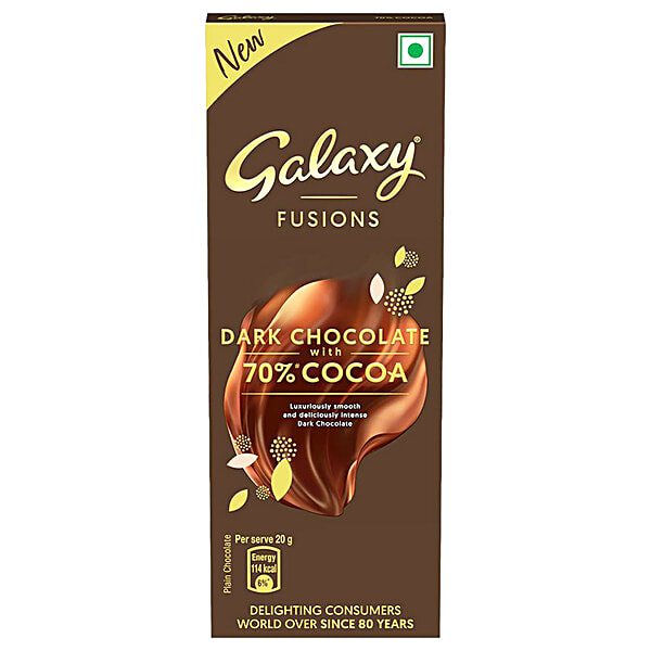 Buy Galaxy Fusions Dark Chocolate For Valentines Day With 70% Cocoa ...
