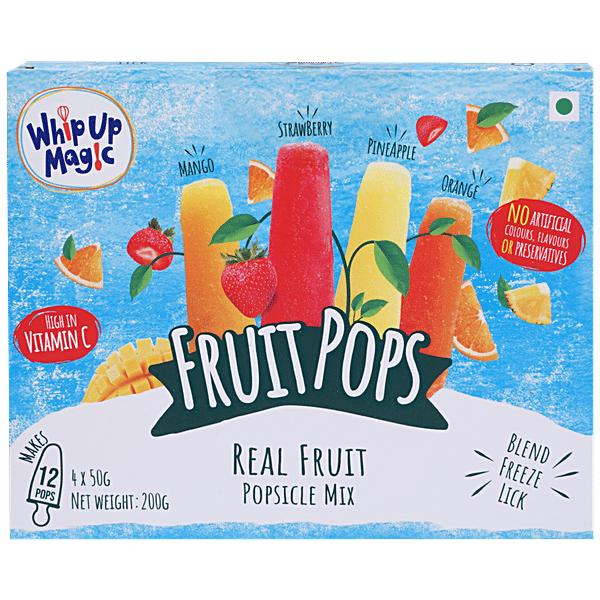 Buy Whip Up Magic Fruit Pops - Real Taste, Mango, Strawberry, Pineapple ...