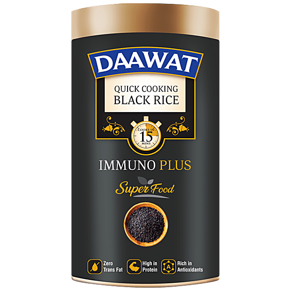 Buy Daawat Quick Cooking Black Rice - Immuno Plus Superfood, Zero Trans ...