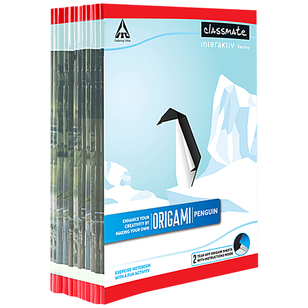 Buy Classmate Origami Soft Cover Exercise Notebook - Unruled, 168 Pages ...