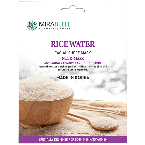 Buy Mirabelle Cosmetics Korea Rice Water Facial Sheet Mask - Anti ...