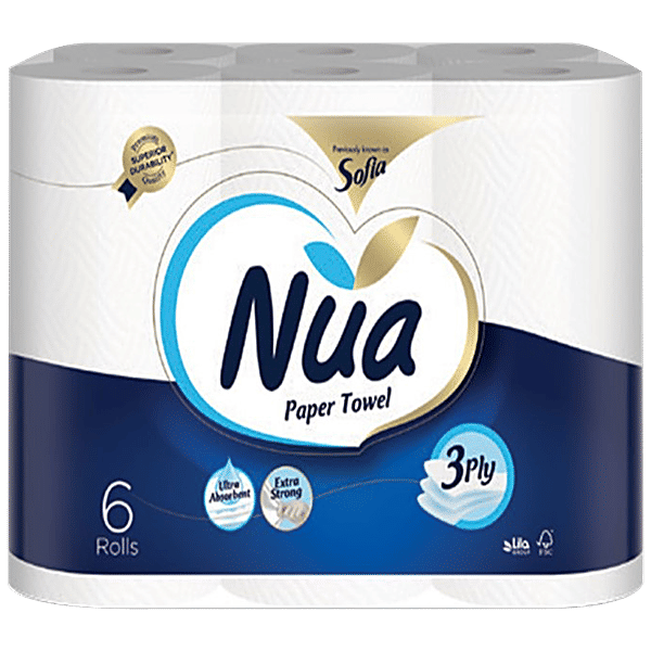 Buy Nua Kitchen Roll/Towel - 3 Ply, Biodegradable Online at Best Price ...