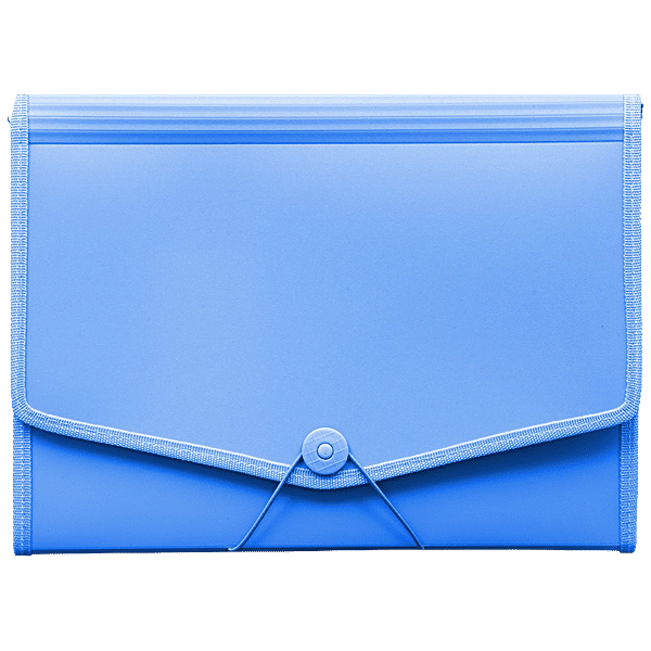 Buy Solo Expanding File - Platic, 12 Pockets, Blue, A4, 240 mm x 330 mm ...