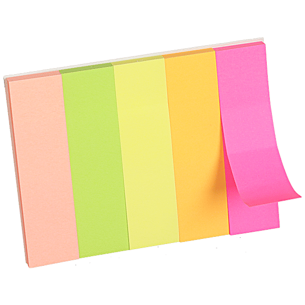 Buy Saya Stick-eee Page Markers - Easy To Use, 5 Colours, 750 mm x 100 ...