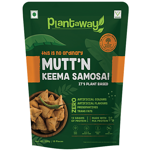 Buy Plantaway Plant Based Mutt'n Keema Samosa Online at Best Price of ...