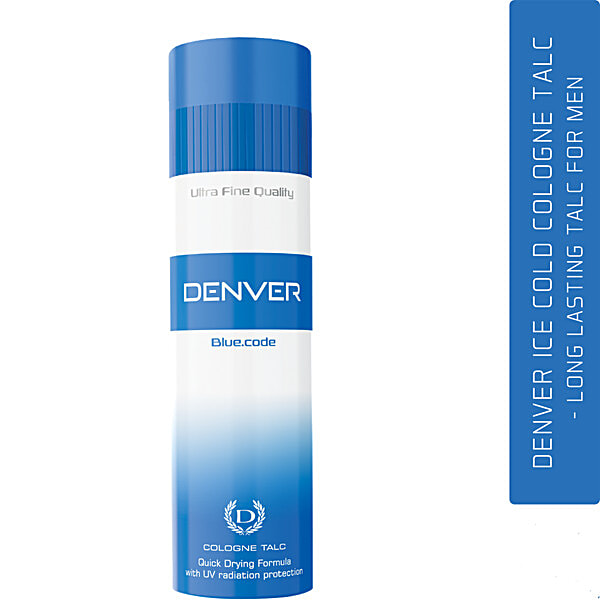Buy Denver Blue.Code Cologne Talc - Refreshing Fragrance Online at Best ...