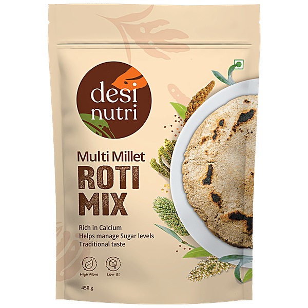 Buy Desi Nutri Multi Millet Roti Mix - Rich In Calcium & Fibre Online ...