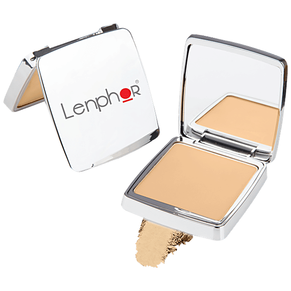 Buy Lenphor Flawless Compact Powder - SPF 25++, Lightweight, Super ...