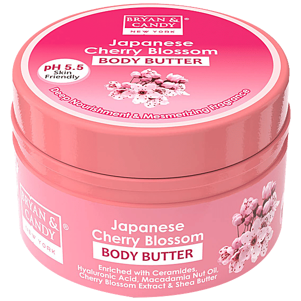 Buy Bryan & Candy Body Butter - Japanese Cherry Blossom, pH 5.5, Skin-Friendly, Provides Deep ...