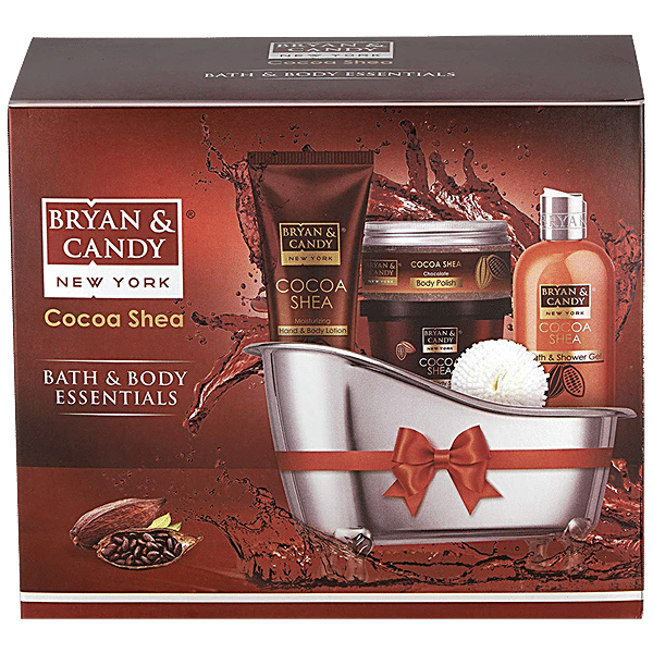 Buy Bryan & Candy Bath Tub Gift Set - Cocoa Shea, Complete Home Spa Experience, For Men & Women ...
