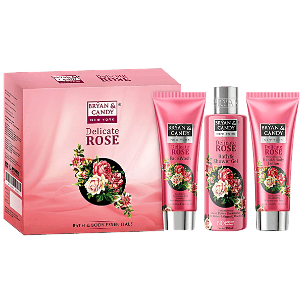 Buy Bryan & Candy Bath & Body Essential Gift Set - Delicate Rose, For Men & Women Online at Best ...