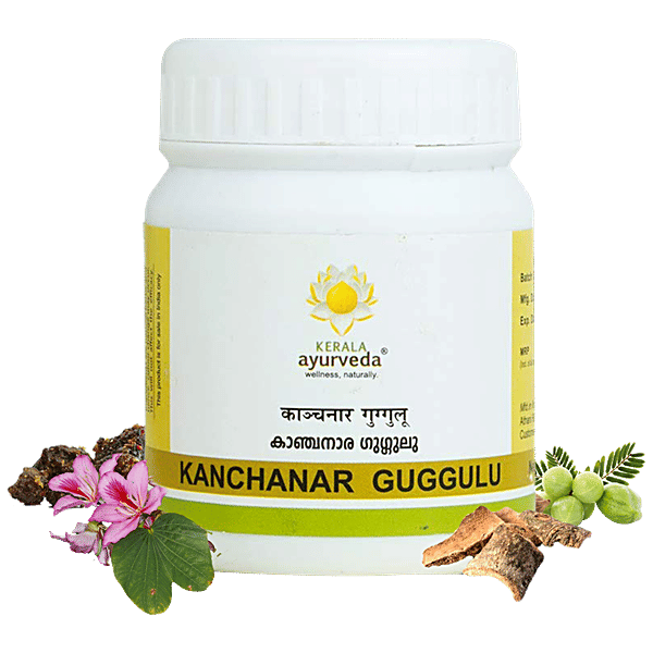 Buy Kerala Ayurveda Kanchanar Guggulu Tablet - Combats Hypothyroidism ...