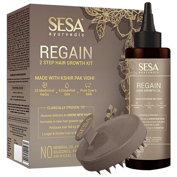 Buy Sesa Ayurvedic Regain 2 Step Hair Growth Kit - Reduces Hairfall ...
