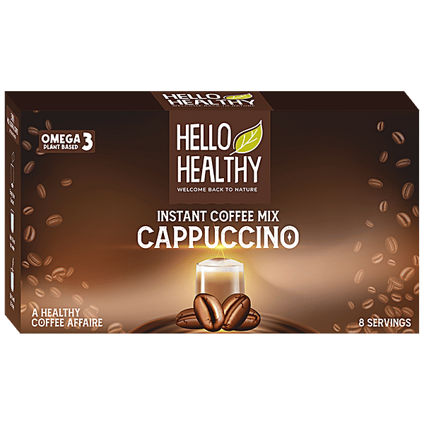 Buy Hello Healthy Instant Cappuccino Coffee Premix - Rich, Aromatic ...