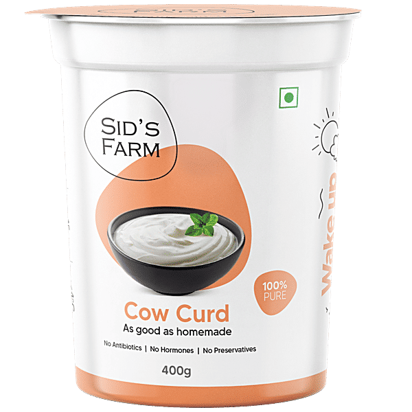 Buy Sids Farm Cow Curd - 100% Pure, No Hormones, Rich In Calcium ...