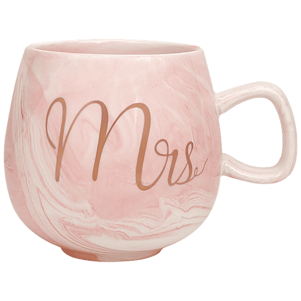 Buy DP Mrs Printed Ceramic Coffee Mug - For Tea, Milk & Coffee, Pink ...
