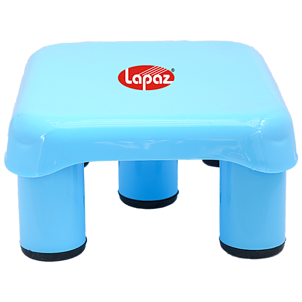 Buy Lapaz Bathroom Stool/Patla - Junior, Big, Plastic, Light Blue ...
