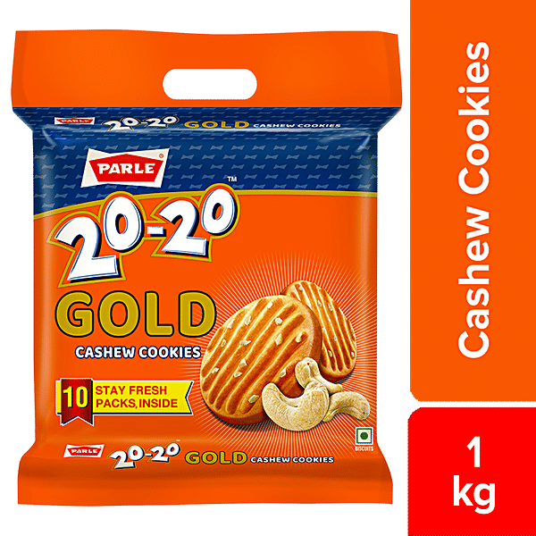 Buy Parle 20-20 Gold Cashew Almond Cookies Online at Best Price of Rs ...