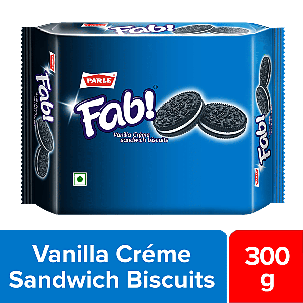 Buy Parle Fab Vanilla Creme Sandwich Biscuits Online at Best Price of ...