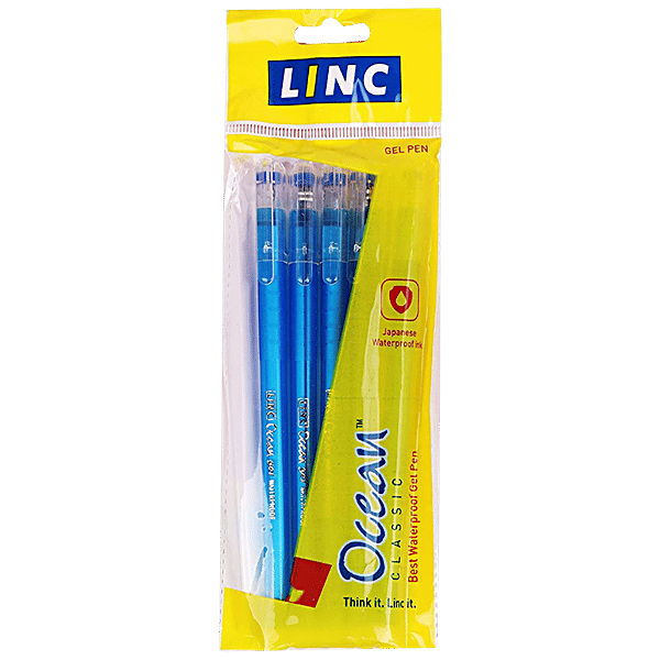 Buy Linc Ocean Classic Gel Pen - Blue Ink Online at Best Price of Rs 50 ...