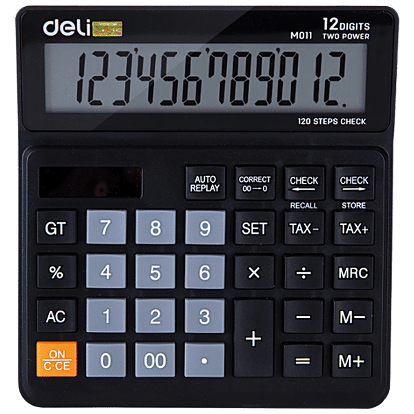 Buy Deli Desktop Calculator - WM01120, Black Online at Best Price of Rs ...