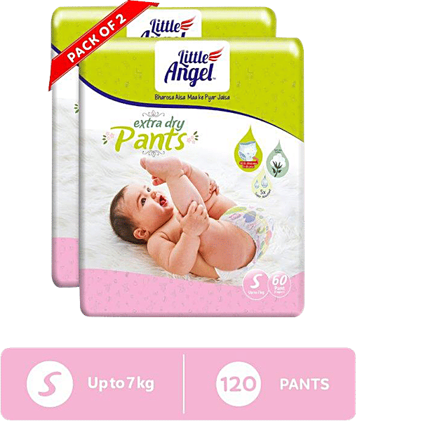 Buy Little Angel Extra Dry Pants Baby Diapers - With Wetness Indicator ...