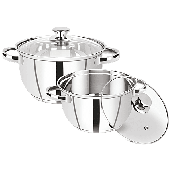 Buy Renberg Steelix Plus Induction Bottom Casserole Set With Lid ...