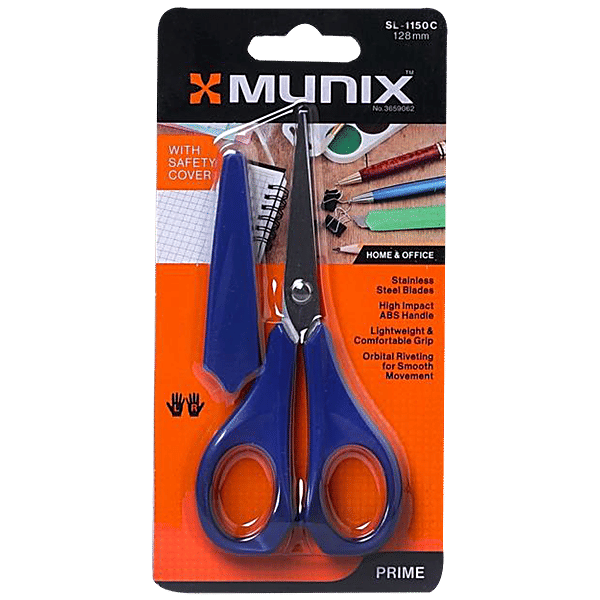 Buy Munix Scissor - Ergonomic Handle, Comfortable Grip, SL-1150C, 128 ...