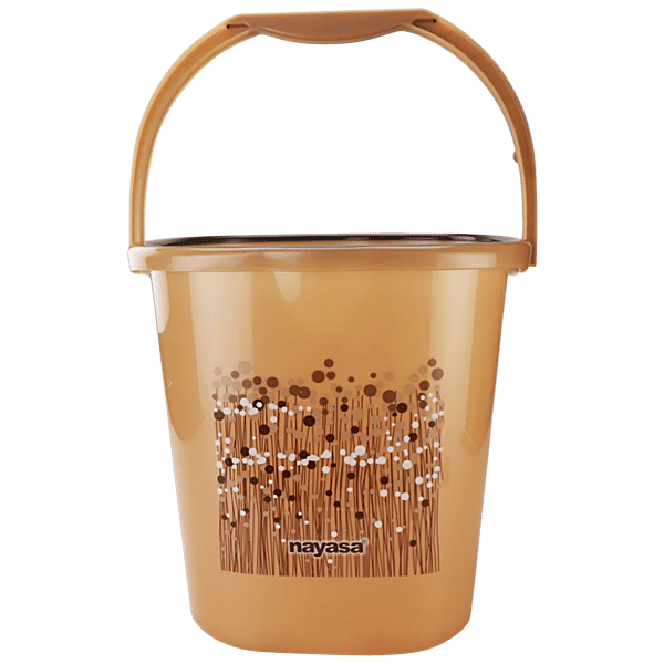 Buy Nayasa Funk Square Ring Bucket With Handle No. 25 - Brown Online at ...