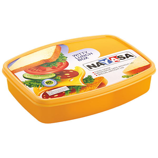 Buy Nayasa Witty Big Plastic Lunch Box For Kids - School, Office ...