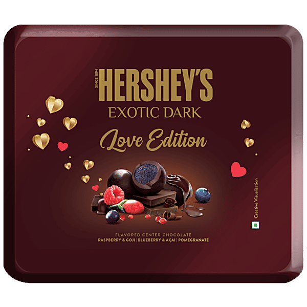 Buy Hershey's Exotic Dark - Love Edition, Raspberry & Goji, Valentine ...