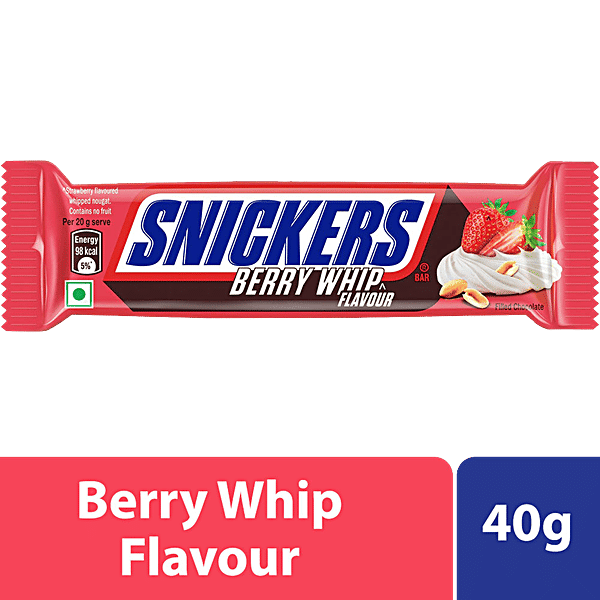Buy Snickers Chocolate Bar - Berry Whip, Smooth & Creamy Texture Online ...